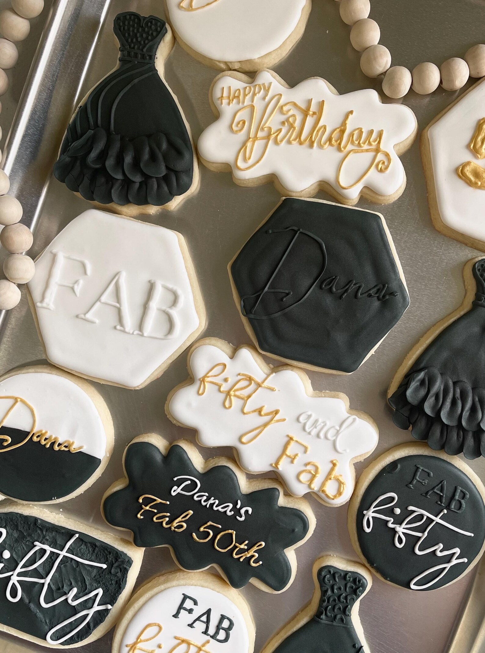 50th Birthday Sugar Cookies, 50th Birthday Favors, Fifty Party Favors ...