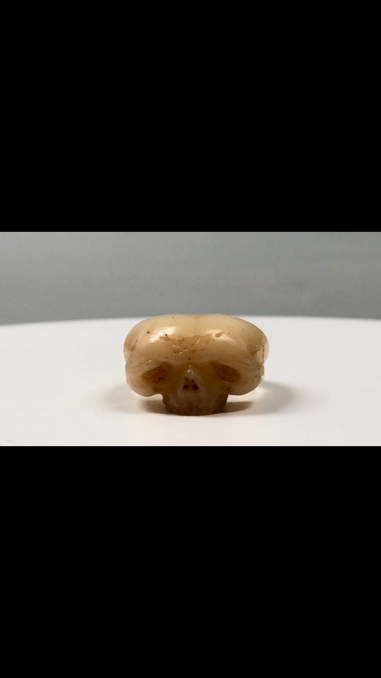 Bone Made Hand Carved Skull Ring by Shiguart 弑骨艺术 - Etsy