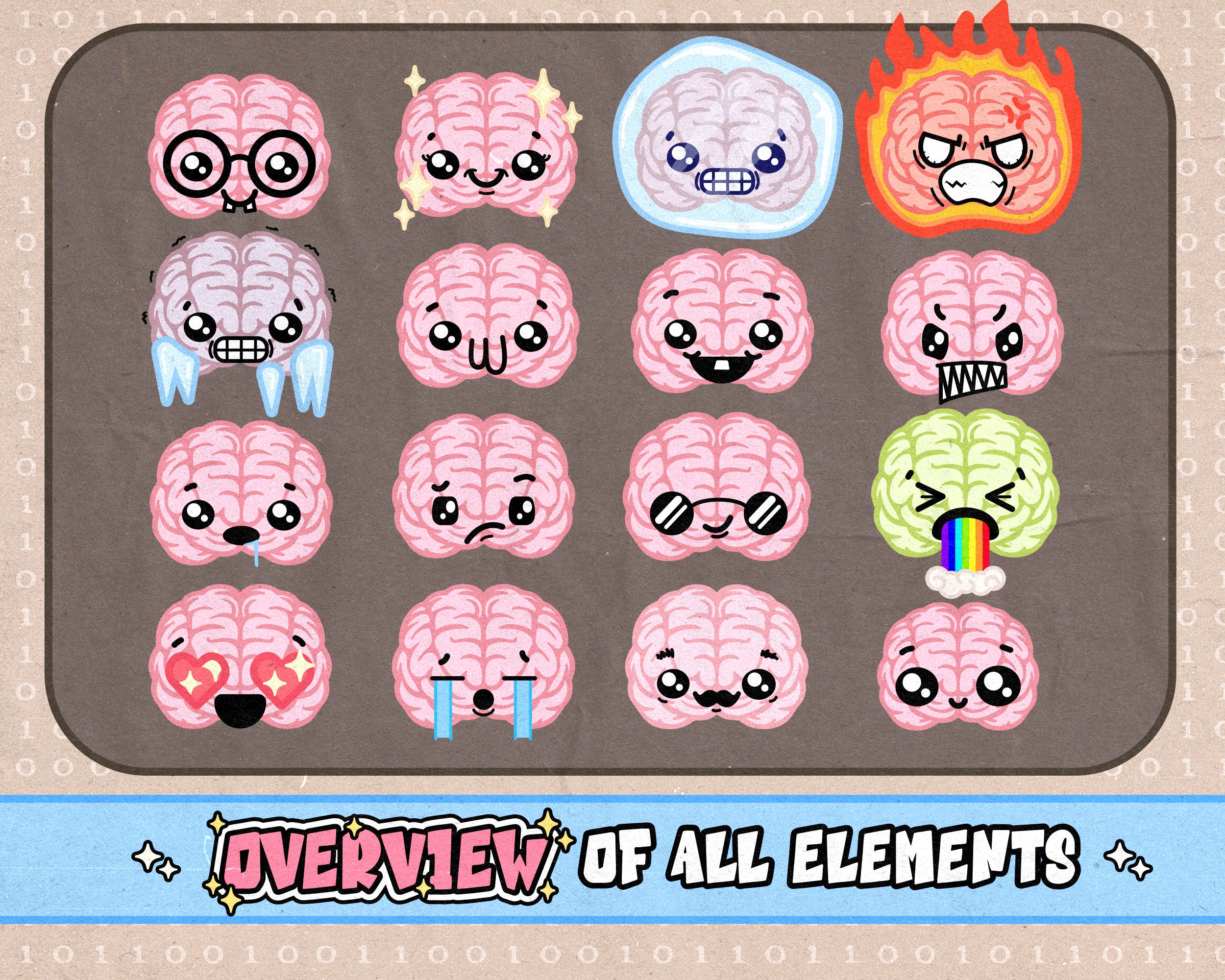 Brain Face Svgcute Brain Cliparteducational Svgsvg Files for Circut and ...