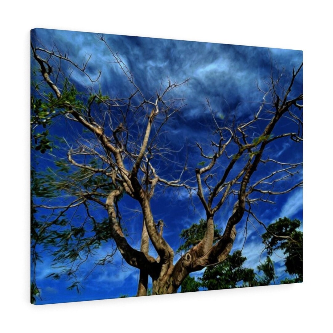 Tree of Life Wall Art, Magic Tree Canvas Wall Art, Sky and Tree Print ...