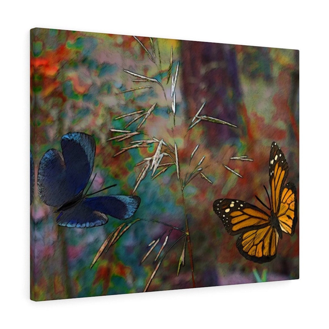 Butterfly Wall Art, Two Butterflies Wall Art, Nature Wall Art ...