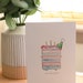 Printable Birthday Card Foldable Cake Celebrate Watercolor Blank Inside ...