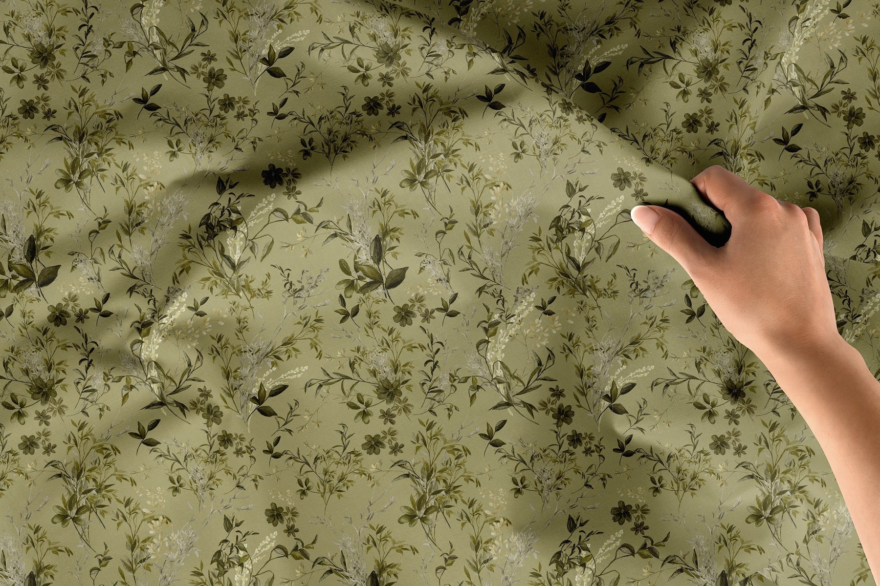 Greenery Patterns Digital Paper Watercolor Clipart Greenery Seamless ...