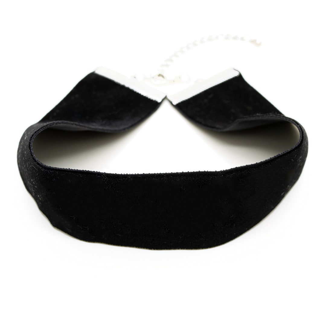Thick Black Velvet Choker Necklace: Bohemian Style - Etsy