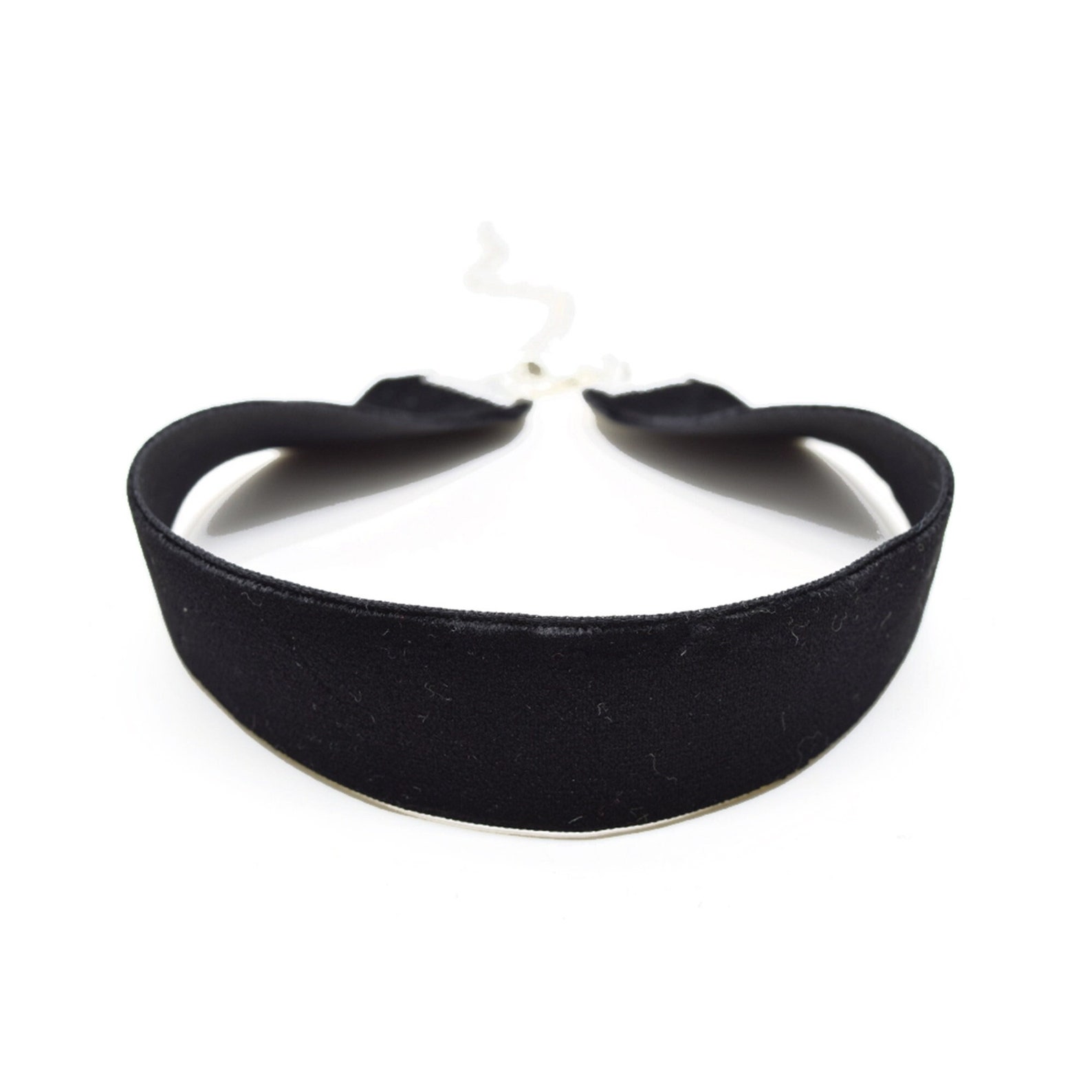Black Velvet Choker Necklace Thick Velvet Choker Black Etsy