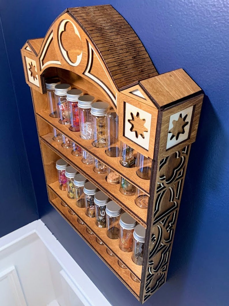 Potion Dice Wall Display - Laser Cut File - 3mm, 1/8 Inch SVG, PDF - Etsy