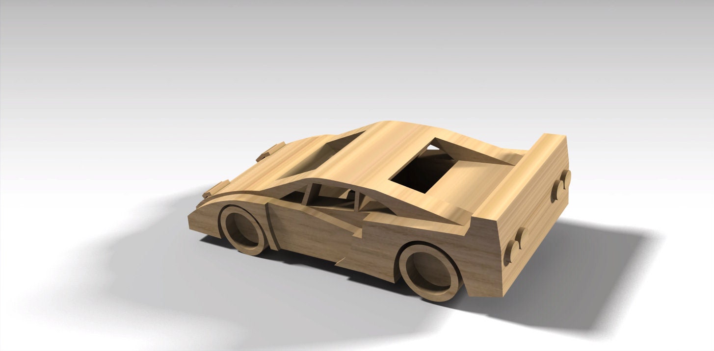 Simple Ferrari F40 Wood Plans - Etsy
