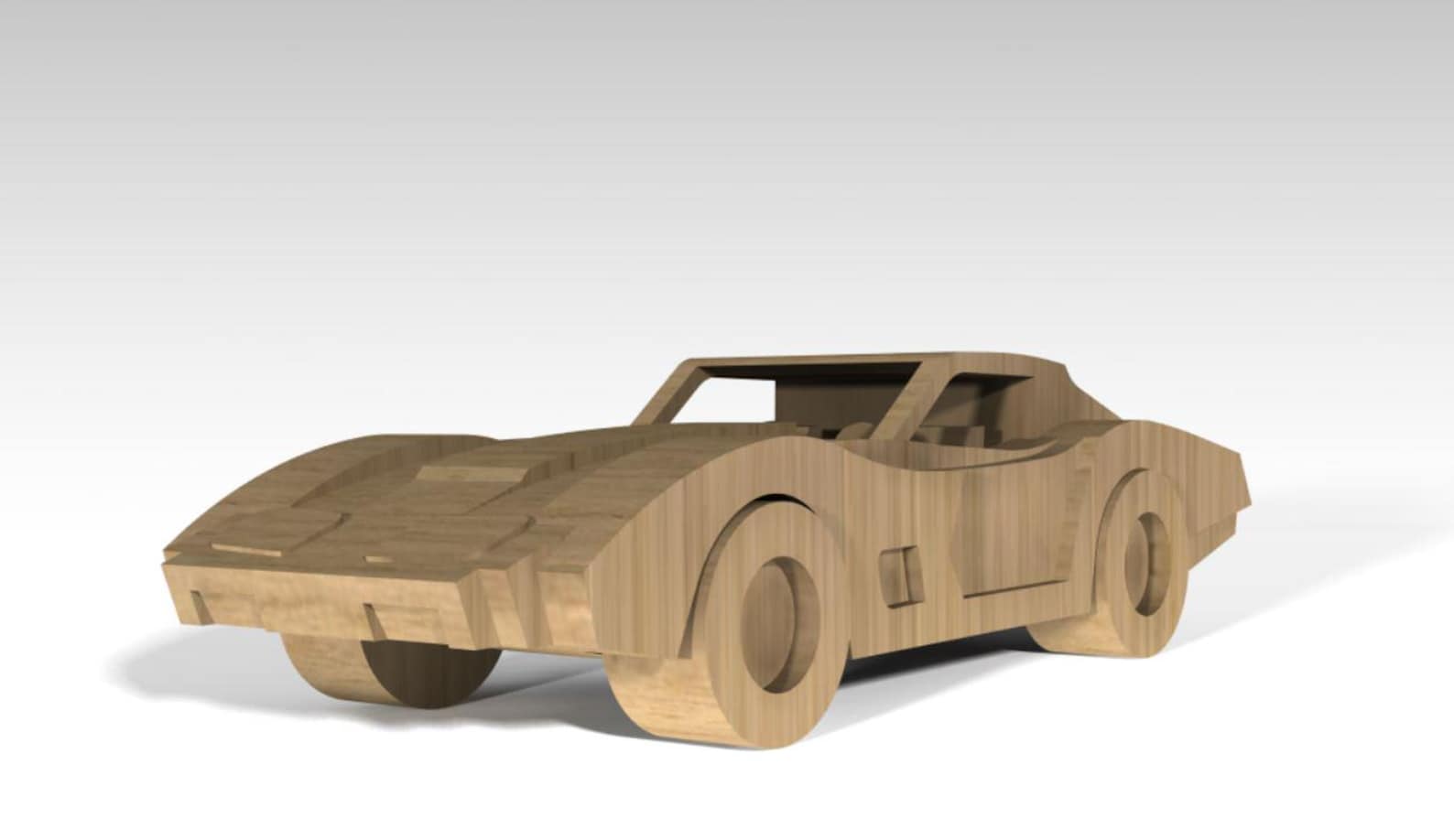 Chevrolet Corvette Stingray DIY Wood Plans Patterns Plus DXF and SVG ...