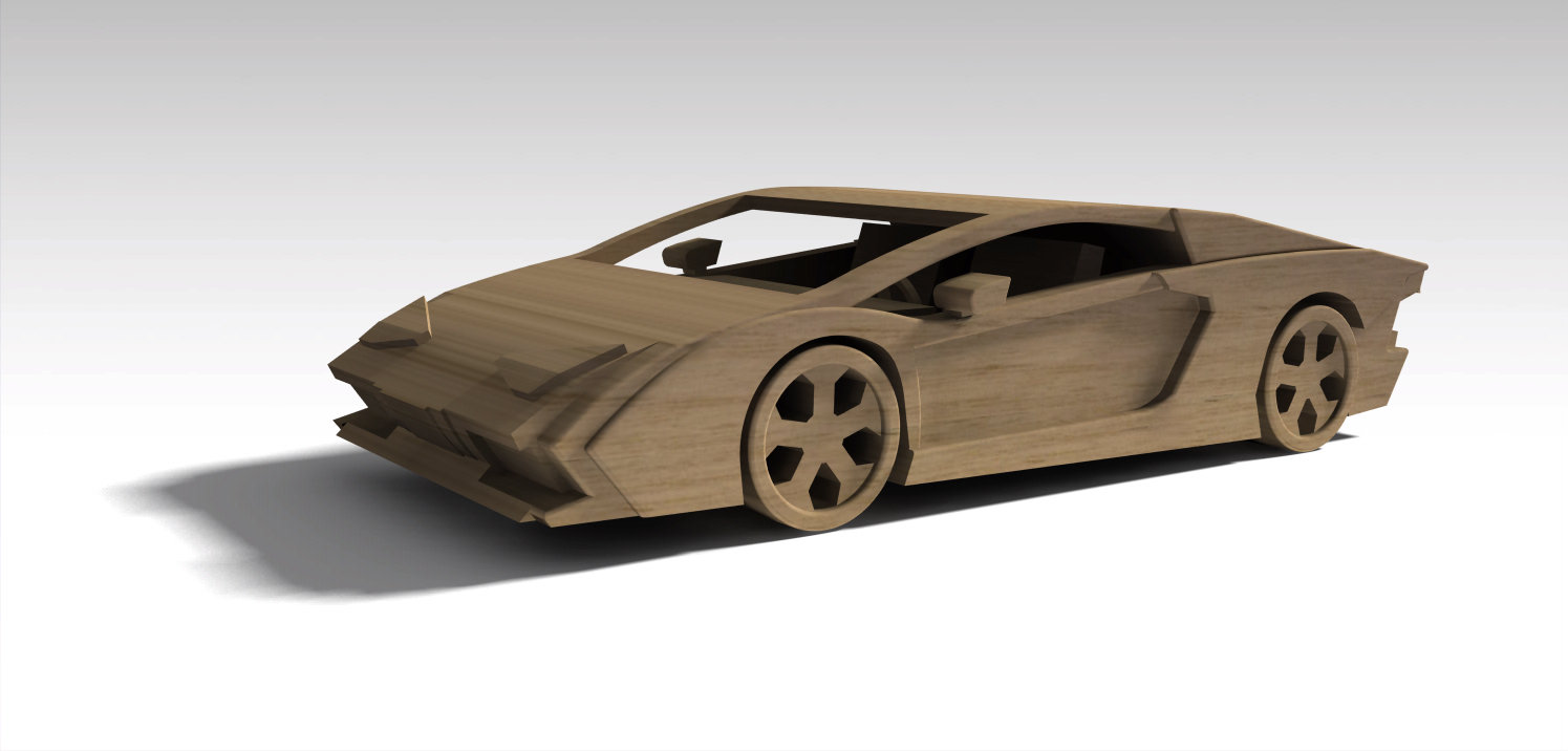 Lamborghini Aventador DIY Wood Plans Plus DXF and SVG Files Laser Cut ...