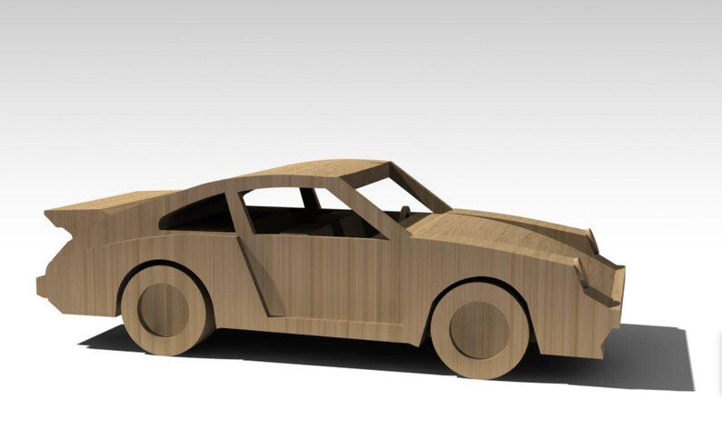 Sports Car DIY Wood Plans Plus DXF and SVG Files Laser Cut Cnc - Etsy