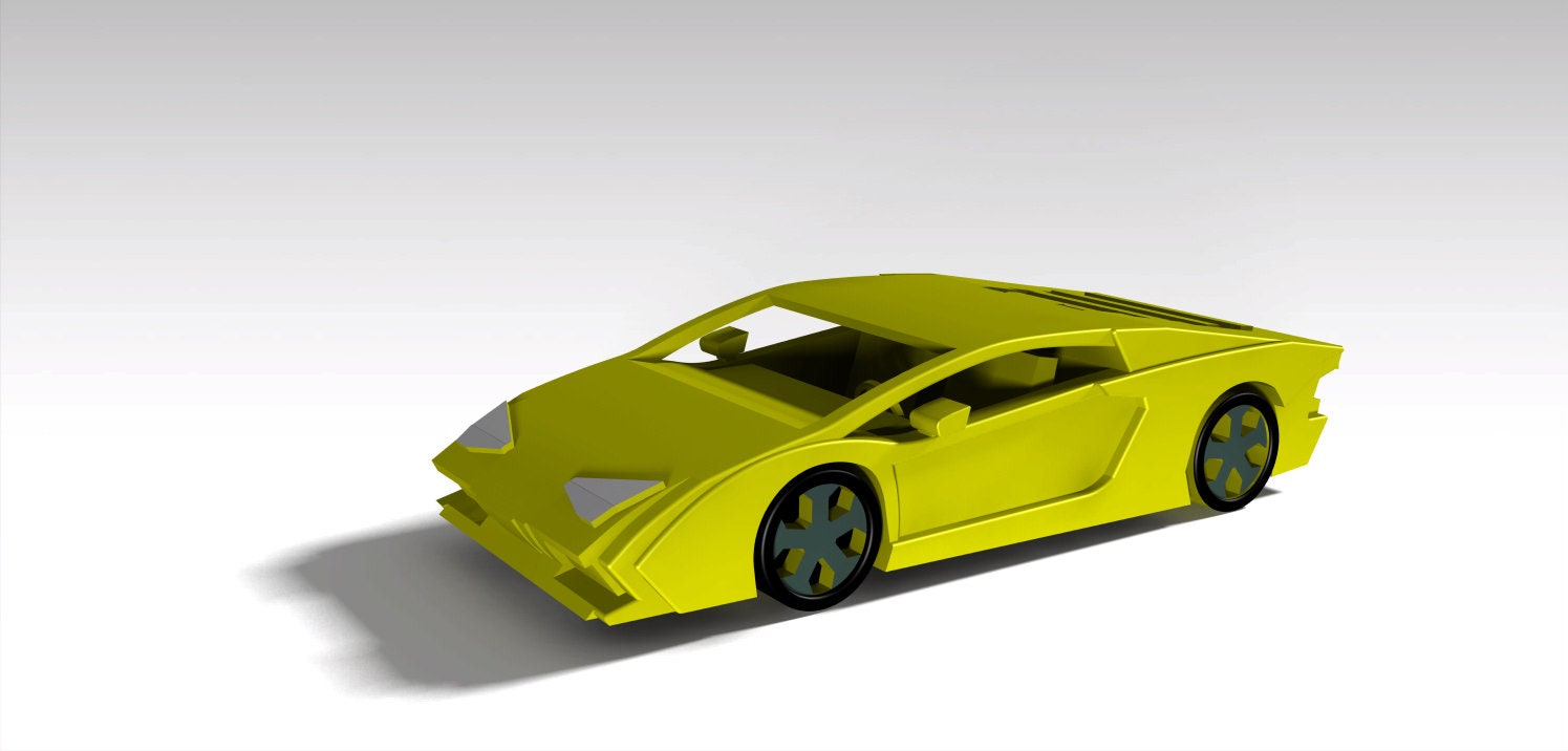 Lamborghini Aventador Wood Plans Plus DXF and SVG Files - Etsy