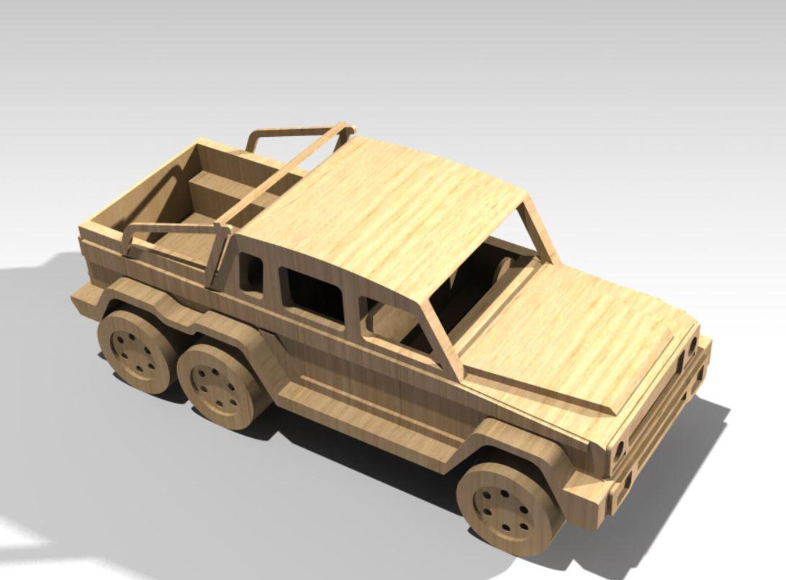 Mercedes AMG G 63 6x6 Model DIY Wood Plans Plus Dxf and SVG Files Laser ...