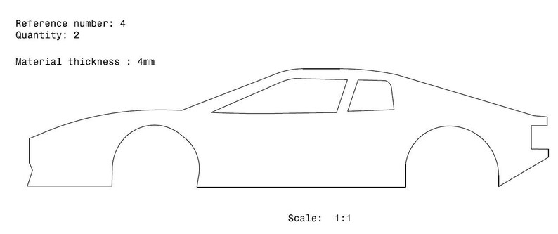 Ferrari Testarossa DIY Wood Plans Plus DXF and SVG Files Laser Cut Cnc ...