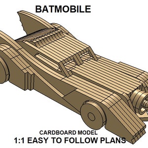 BATMOBILE Easy to Follow Cardboard Plans - Etsy UK