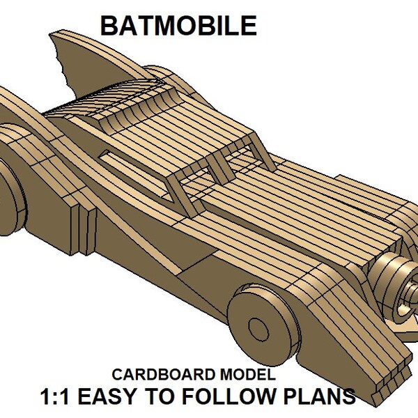 Cardboard Batmobile - Etsy