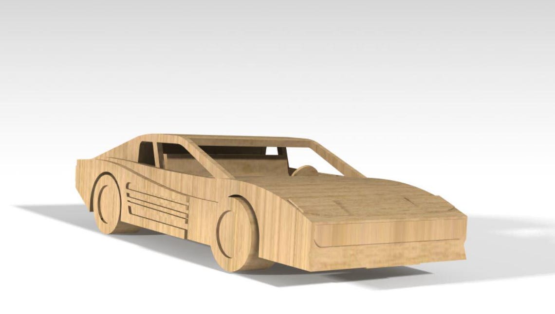 Ferrari Testarossa DIY Wood Plans Plus DXF and SVG Files Laser Cut Cnc ...