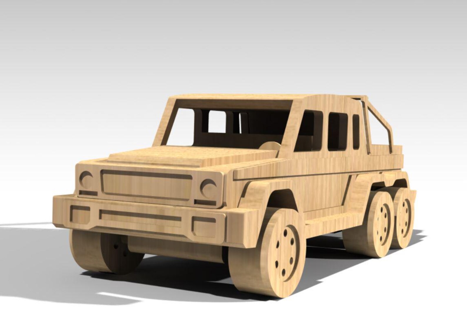 Mercedes AMG G 63 6x6 Model DIY Wood Plans Plus Dxf and SVG Files Laser ...