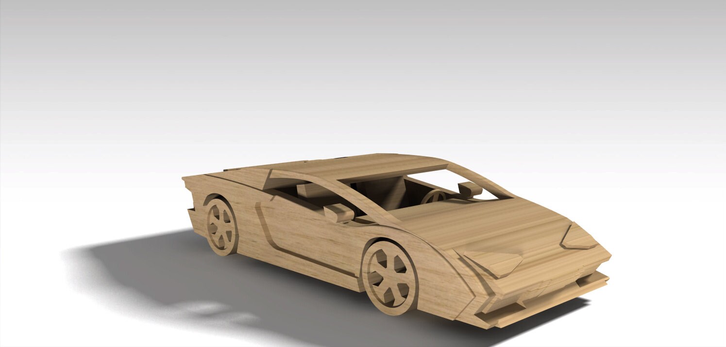 Lamborghini Aventador Wood Plans Plus DXF and SVG Files - Etsy