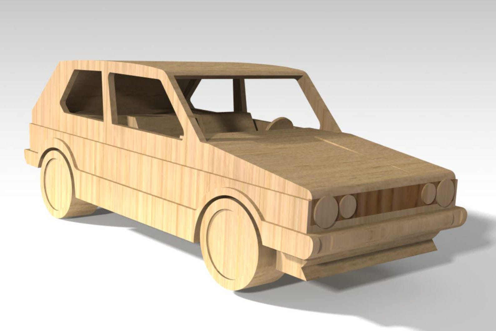 VW Golf Rabbit Wood Plans Plus DXF and SVG Files Laser Cut Cnc - Etsy
