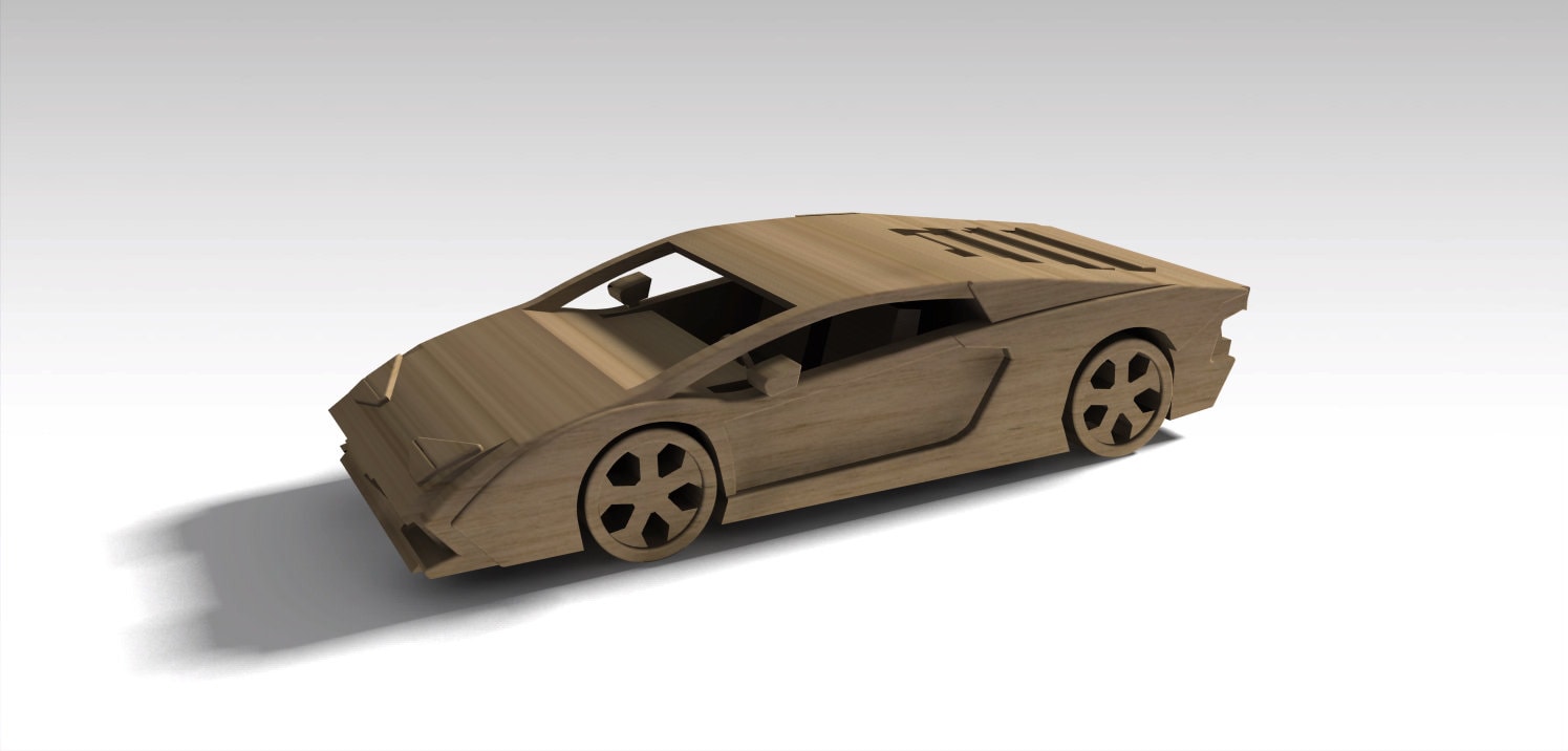 Lamborghini Aventador Wood Plans Plus DXF and SVG Files - Etsy