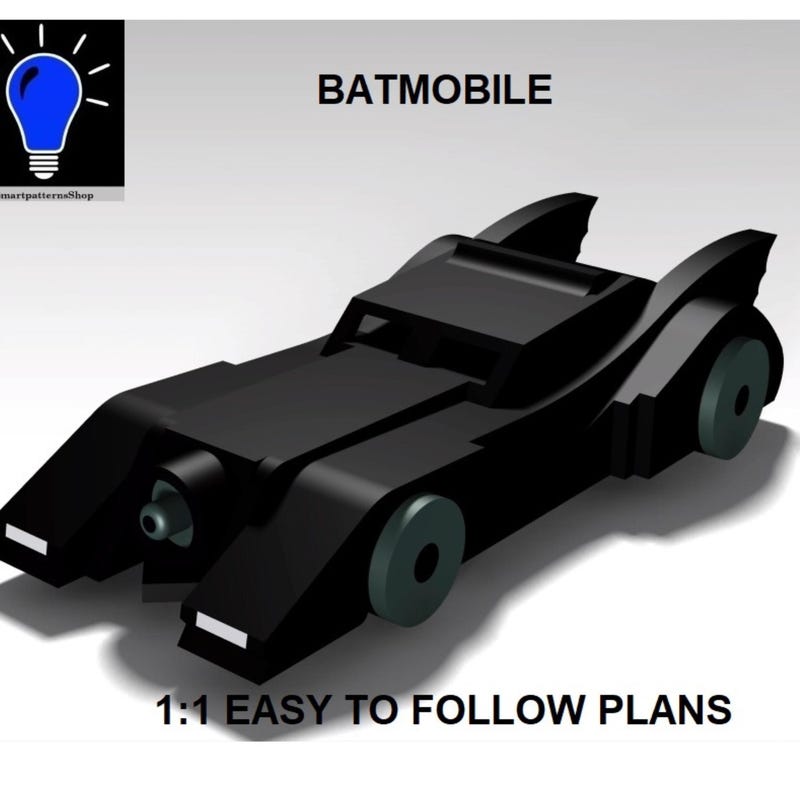 Batmobile Stl - Etsy