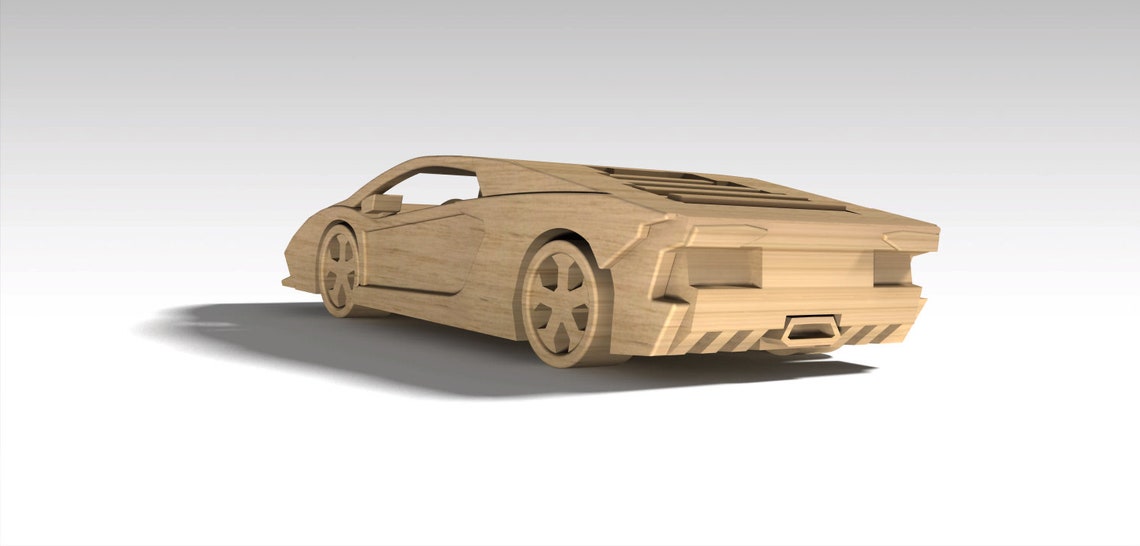 Lamborghini Aventador DIY Wood Plans Plus DXF and SVG Files Laser Cut ...