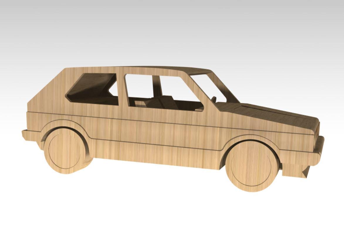 VW Golf Rabbit Wood Plans Plus DXF and SVG Files Laser Cut Cnc - Etsy
