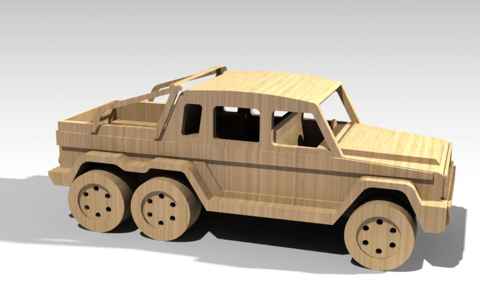Mercedes AMG G 63 6x6 Model DIY Wood Plans Plus Dxf and SVG Files Laser ...