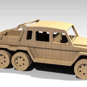 Mercedes AMG G 63 6x6 Model DIY Wood Plans Plus Dxf and SVG Files Laser ...