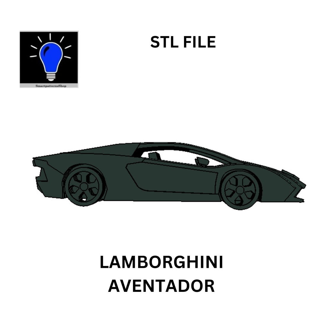 Lamborghini Aventador 3D Print DIGITAL STL FILE - Etsy