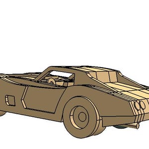 Chevrolet Corvette Stingray DIY Wood Plans Patterns Plus DXF and SVG ...