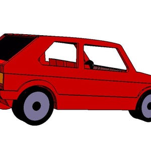 VW Golf Rabbit Wood Plans Plus DXF and SVG Files Laser Cut Cnc - Etsy