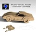 Chevrolet Corvette Stingray DIY Wood Plans Patterns Plus DXF and SVG ...