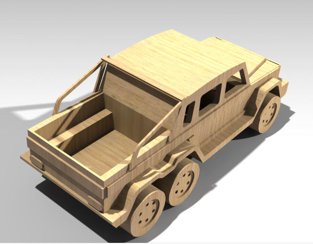 Mercedes AMG G 63 6x6 Model DIY Wood Plans Plus Dxf and SVG Files Laser ...