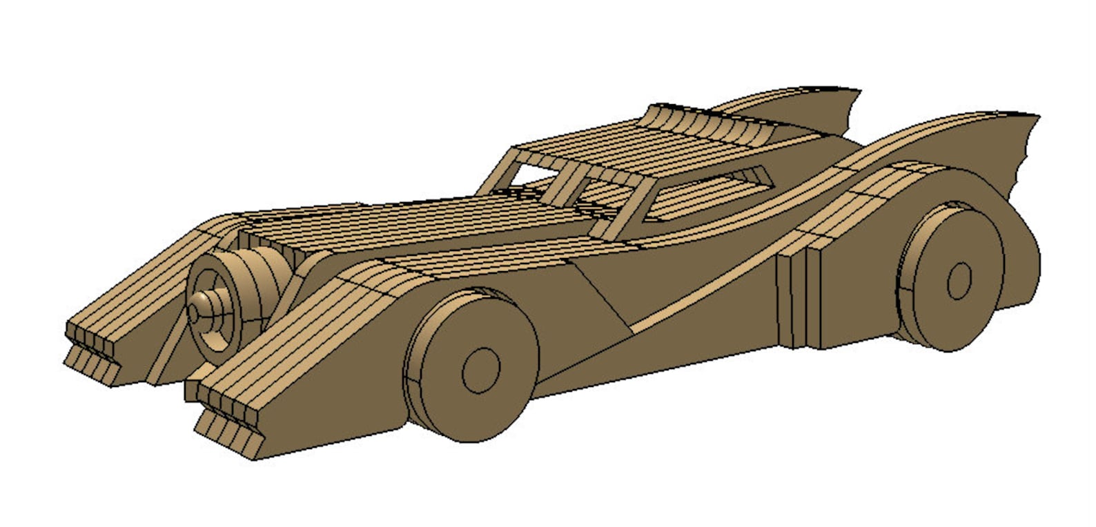 BATMOBILE Easy to Follow Cardboard Plans - Etsy UK