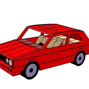 VW Golf Rabbit Wood Plans Plus DXF and SVG Files Laser Cut Cnc - Etsy