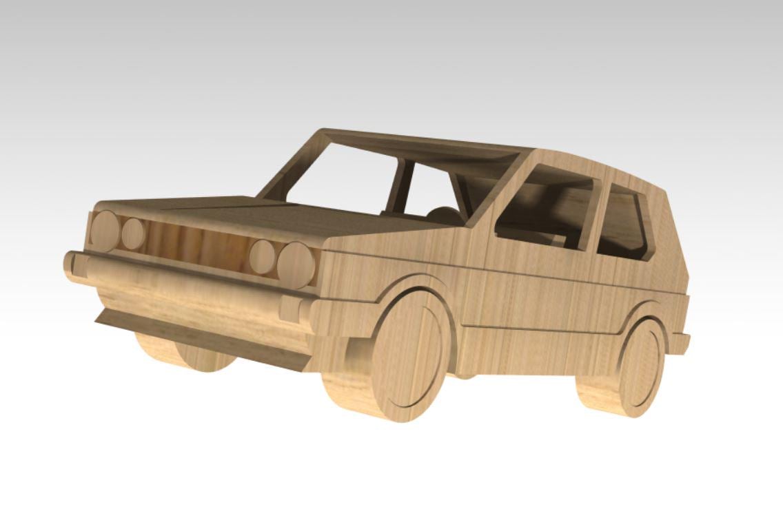VW Golf Rabbit Wood Plans Plus DXF and SVG Files Laser Cut Cnc - Etsy