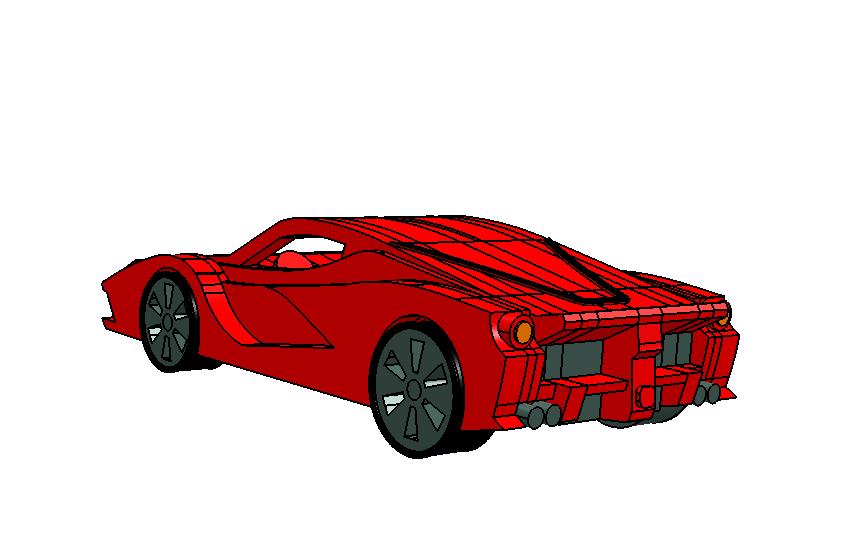 Ferrari Laferrari DIY Wood Model Plans Patterns Plus Dxf and SVG Files ...