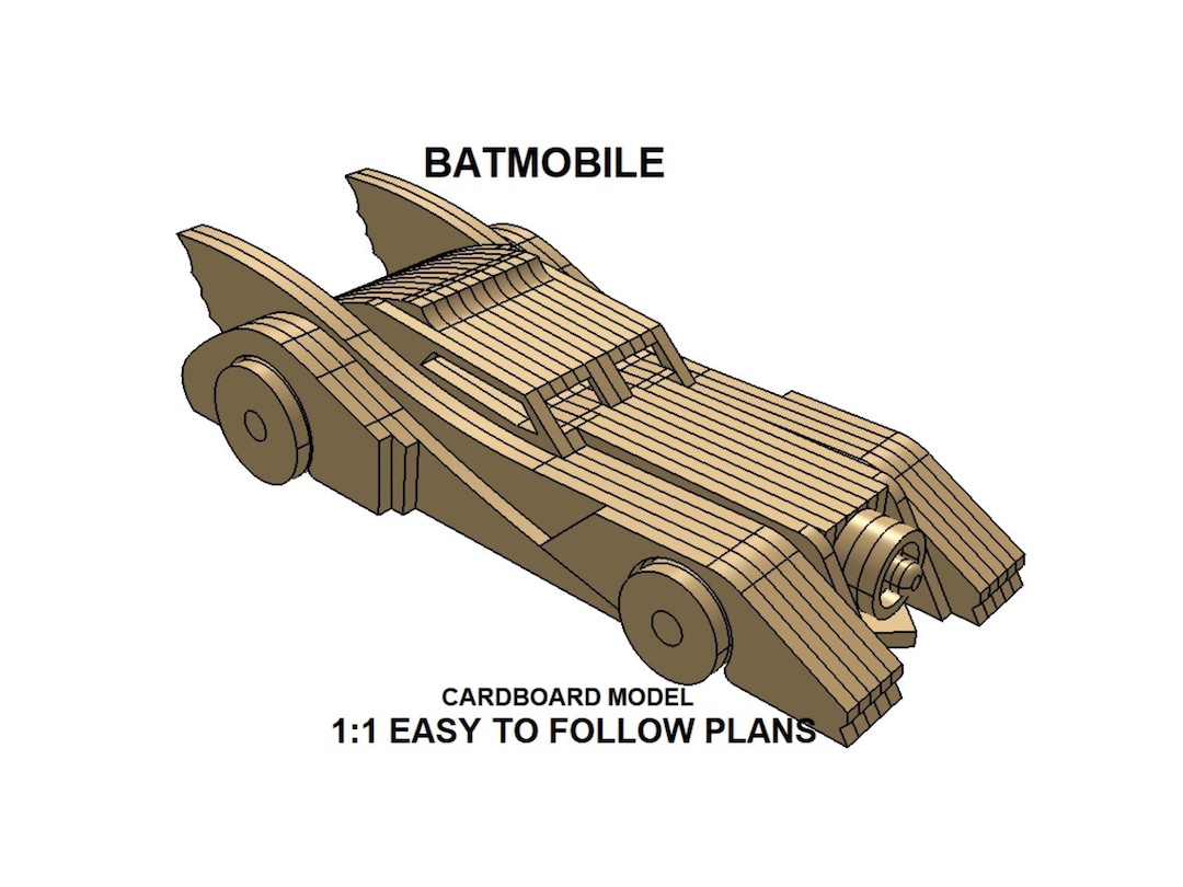 BATMOBILE Easy to Follow Cardboard Plans - Etsy
