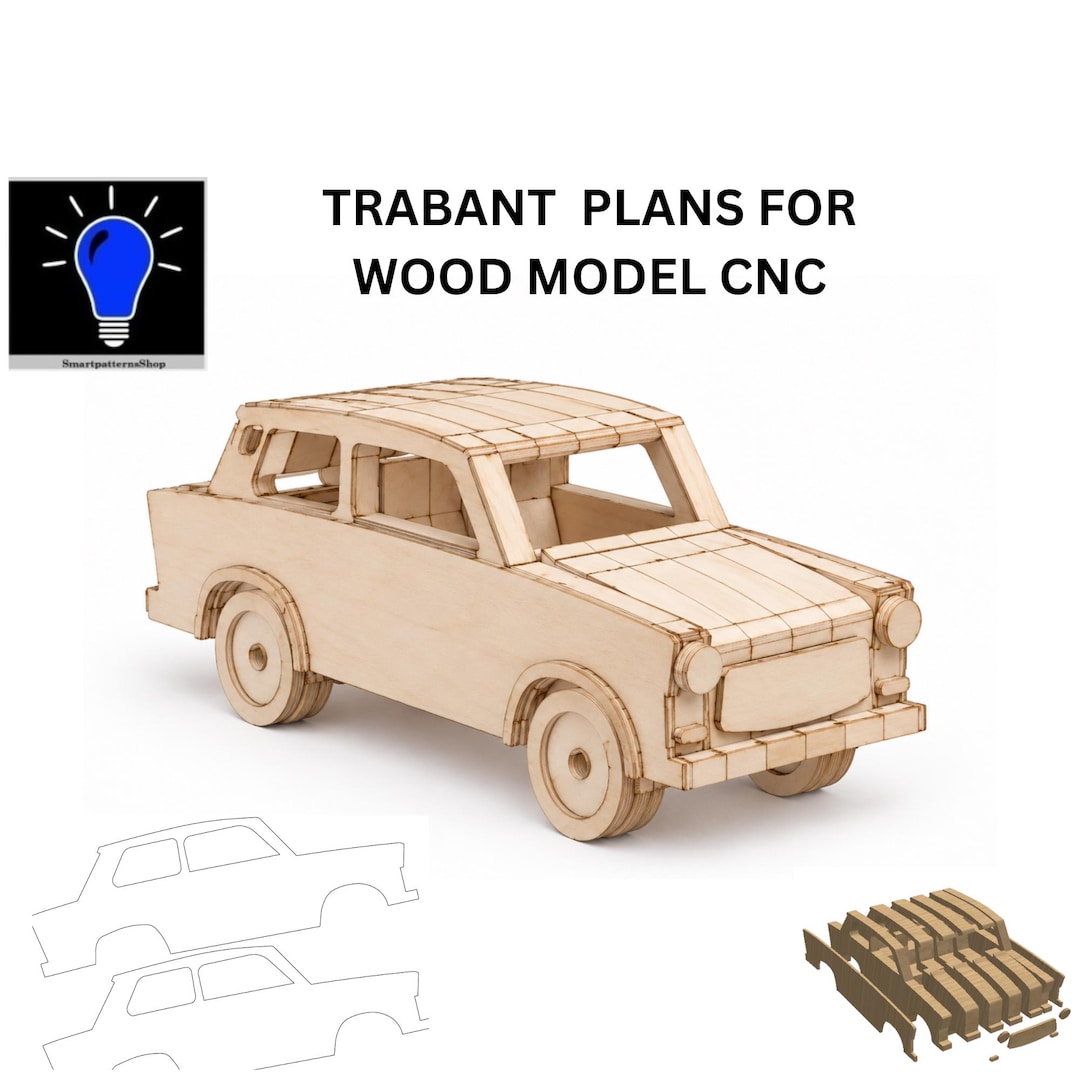 Trabant Wood Model Plans Patterns Dxf and SVG Files Laser Cut Cnc ...