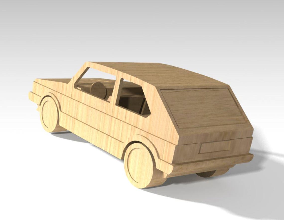 VW Golf Rabbit Wood Plans Plus DXF and SVG Files Laser Cut Cnc - Etsy