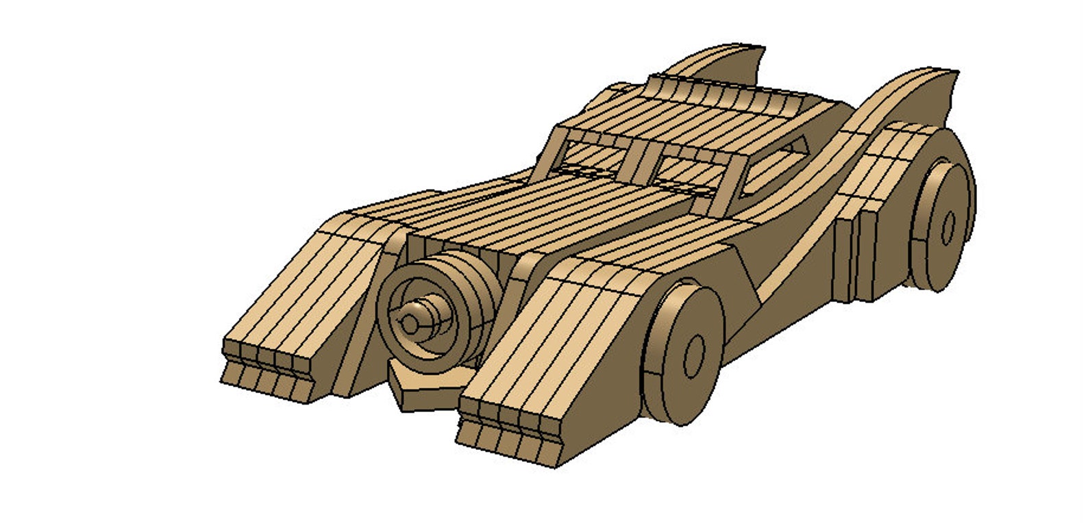 BATMOBILE Easy to Follow Cardboard Plans - Etsy UK