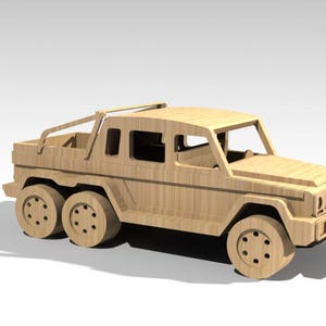 Mercedes AMG G 63 6x6 Model DIY Wood Plans Plus Dxf and SVG Files Laser ...