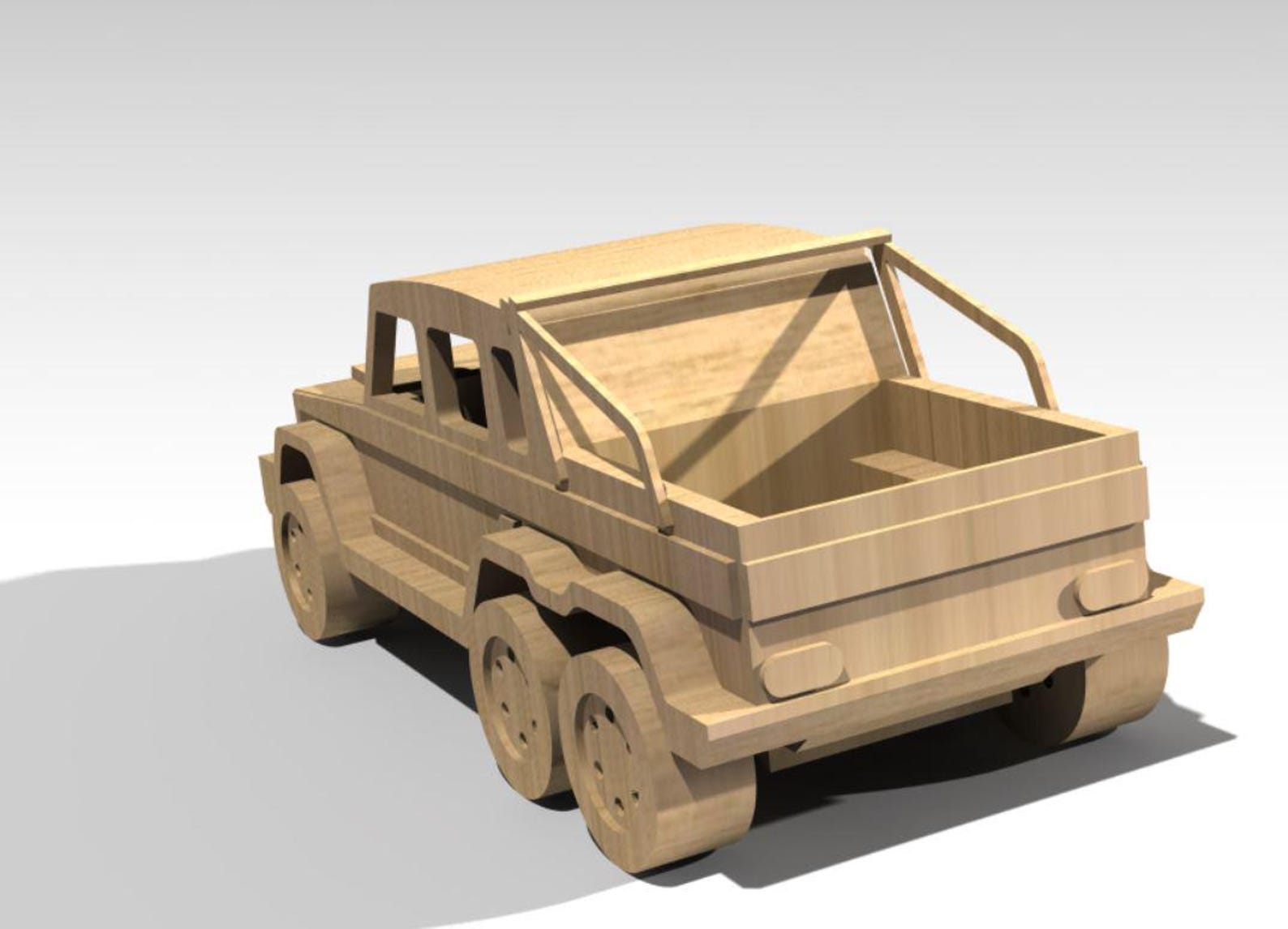 Mercedes AMG G 63 6x6 Model DIY Wood Plans Plus Dxf and SVG Files Laser ...