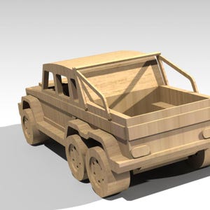 Mercedes AMG G 63 6x6 Model DIY Wood Plans Plus Dxf and SVG Files Laser ...