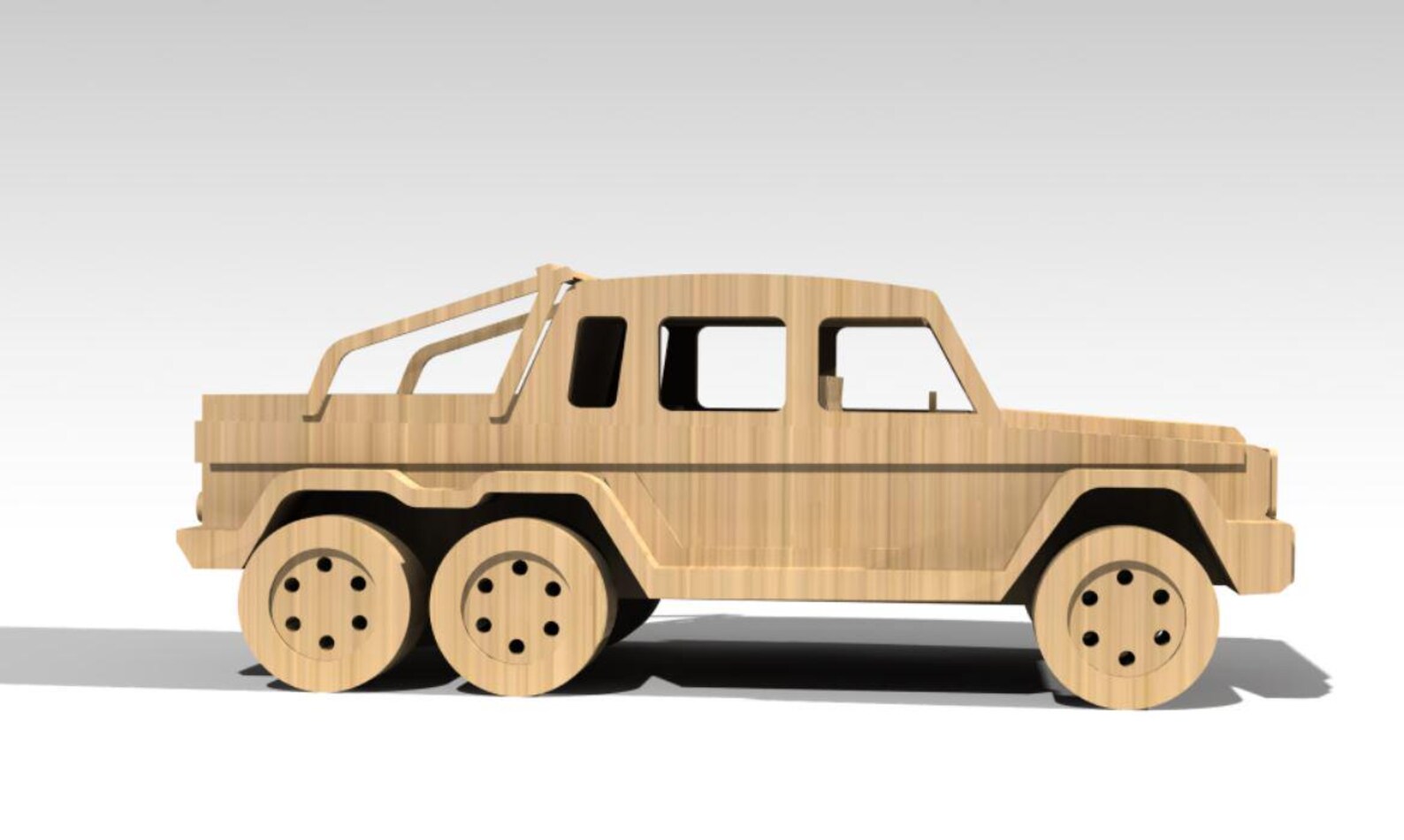 Mercedes AMG G 63 6x6 Model DIY Wood Plans Plus Dxf and SVG Files Laser ...