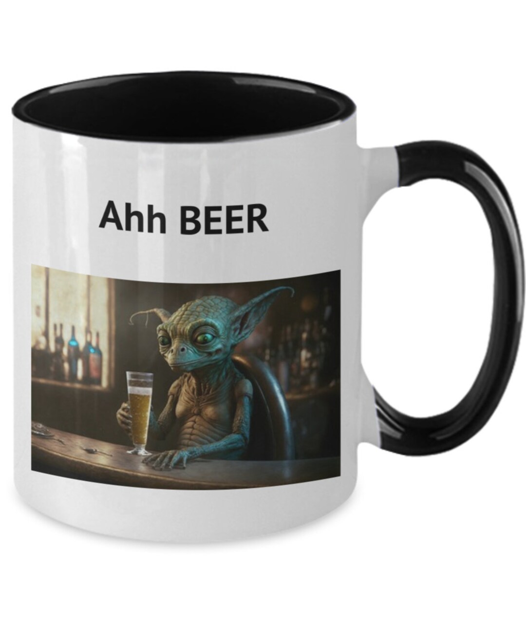 Cosmic Cheers Alien Ale Abduction Two Tone Mug Great Gift - Etsy