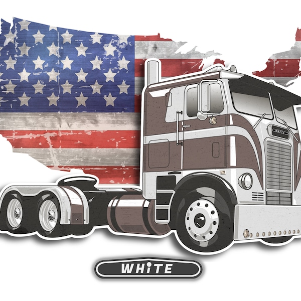 Semi Truck Cabover Svg - Etsy