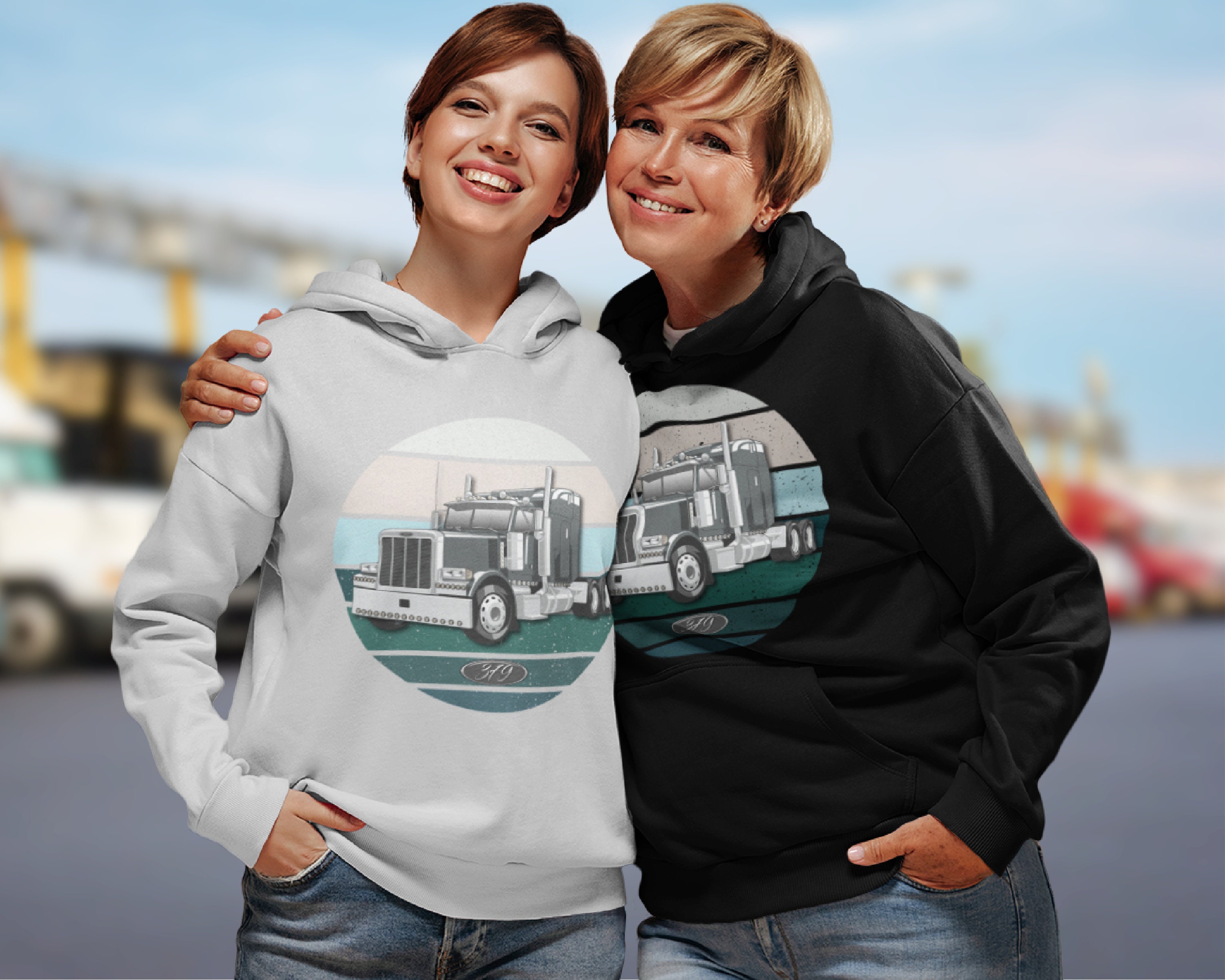 Pete 379 Classic Semi Truck Trucker T-shirt / Hoodie Vintage Rigs ...