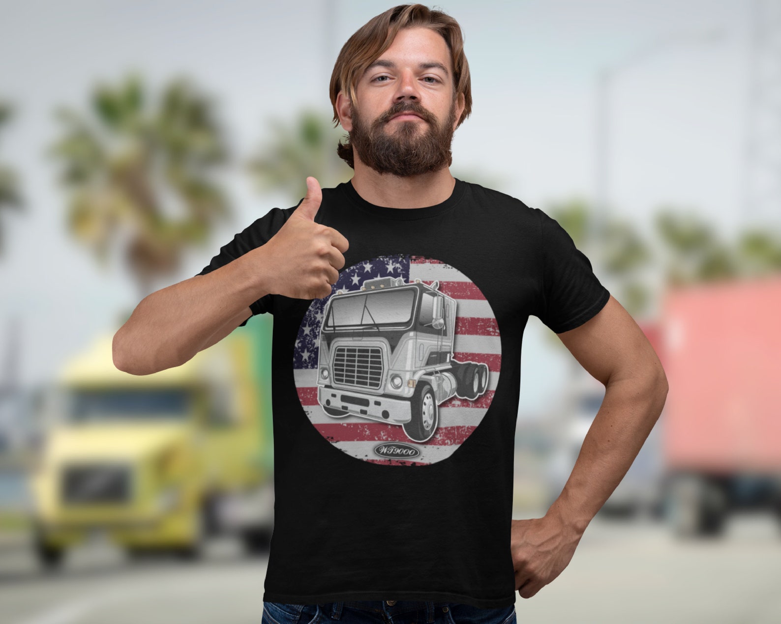 FRD Cabover WT9000 Classic Semi Truck Trucker T-shirt / Hoodie Vintage ...